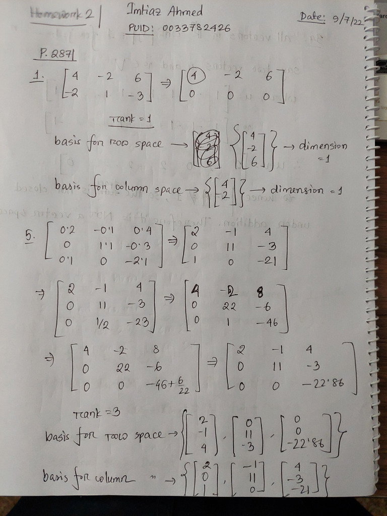 Linear algebra | PDF