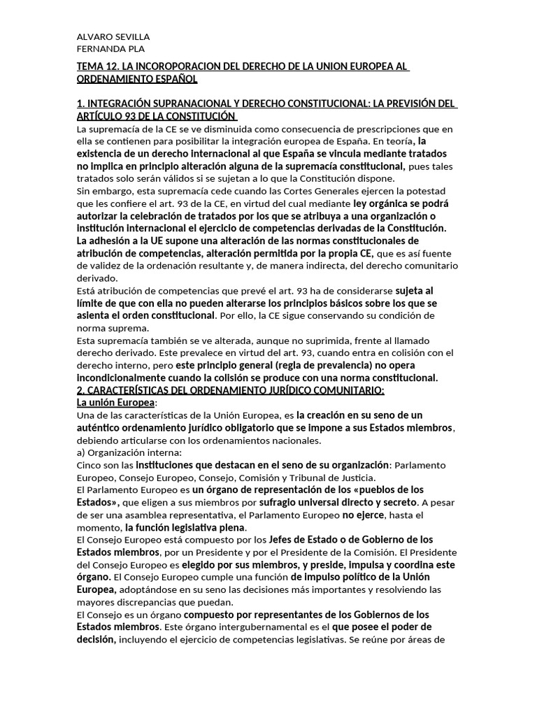 LECCION 12 Consti Otros | PDF | Comisión Europea | Ciencias sociales