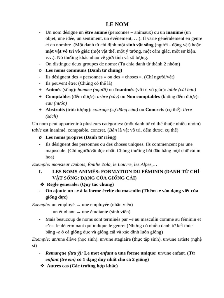 Le Nom | PDF