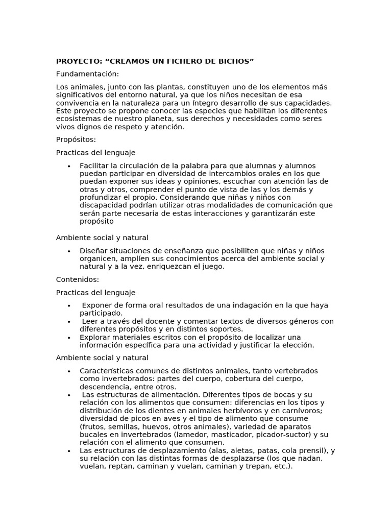 PROYECTO Insectos | PDF