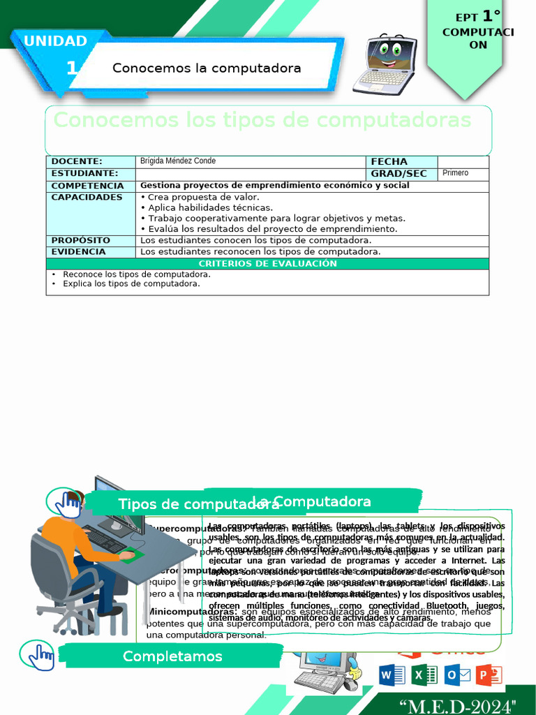 Ficha de Actividad Ept 1°-Semana 3 | PDF