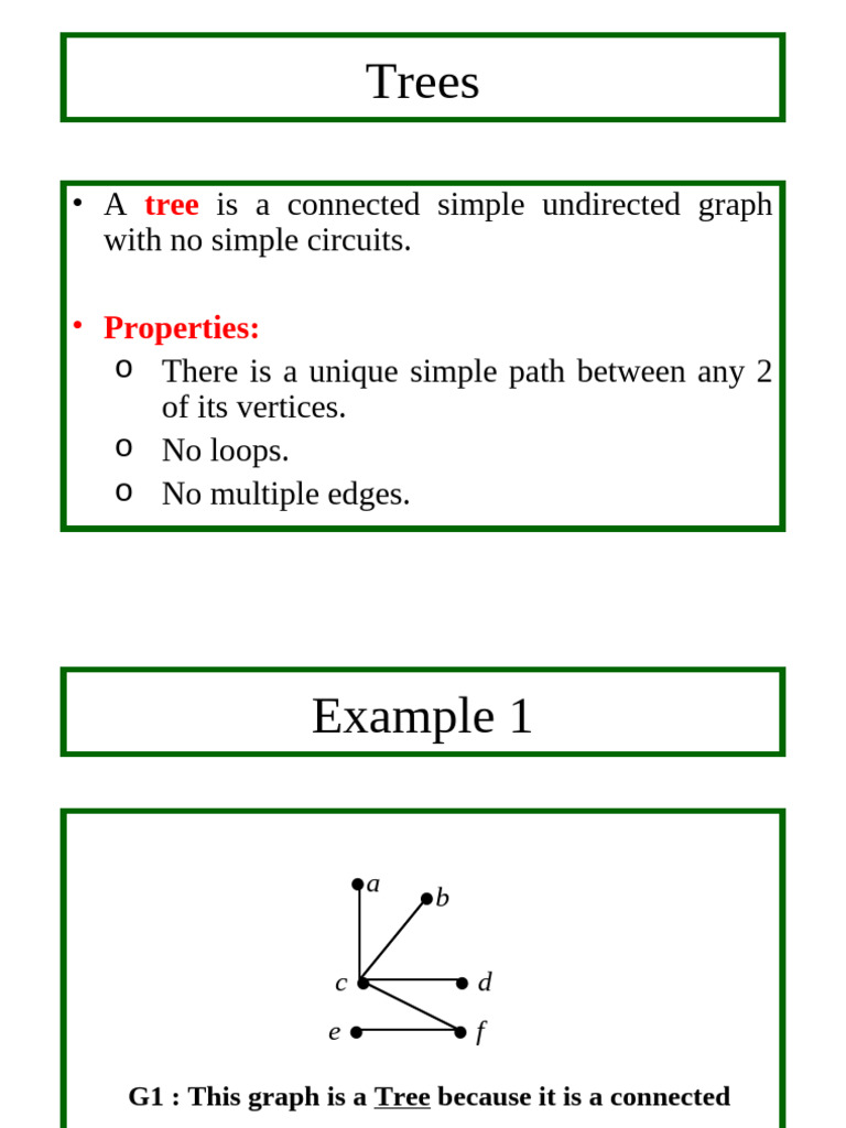 Trees in Discrete Structure | PDF