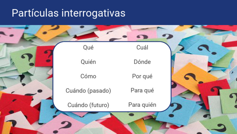Partículas Interrogativas | PDF