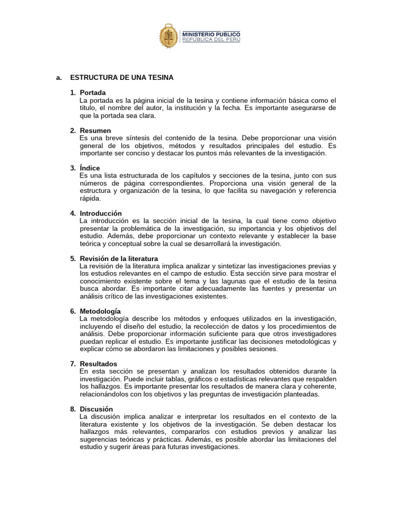 Formato #03 - Esquema de La Tesina | PDF