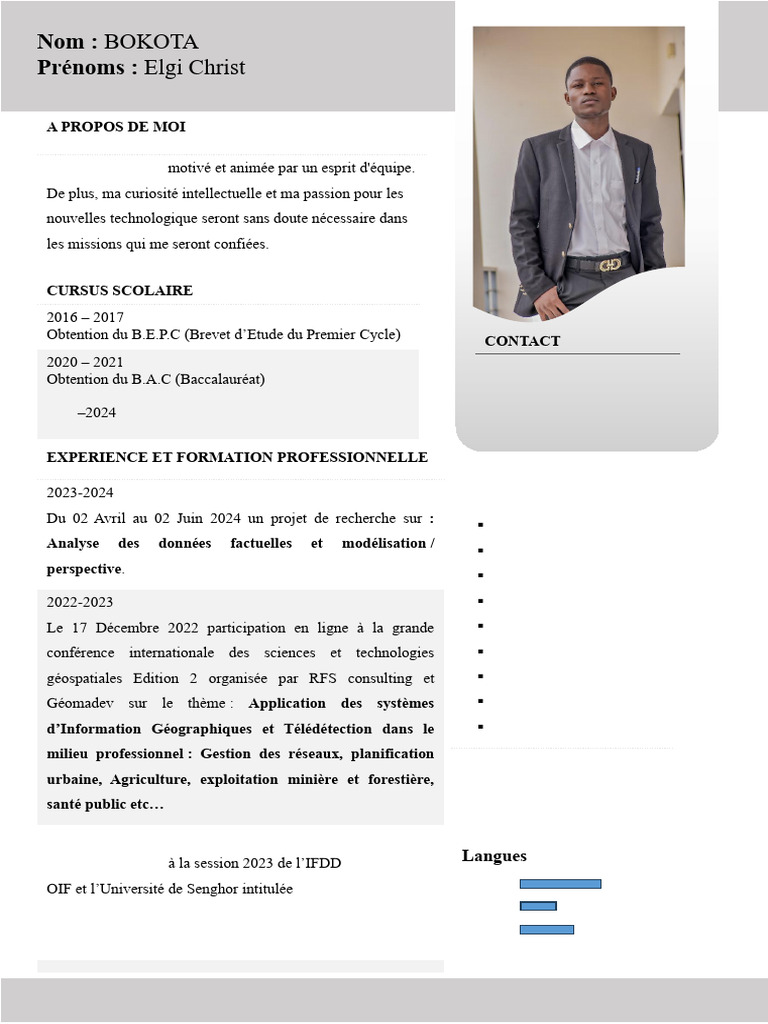 Bokota Elgi Christ: Nom: Prénoms | PDF