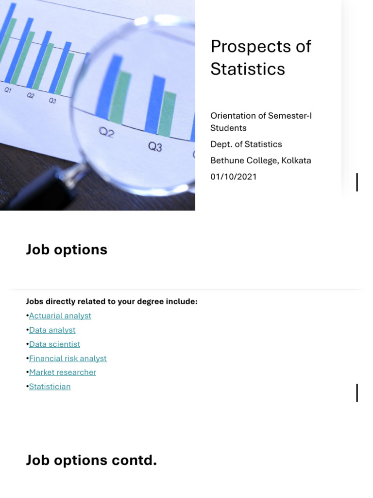 Prospects of Statistics | PDF
