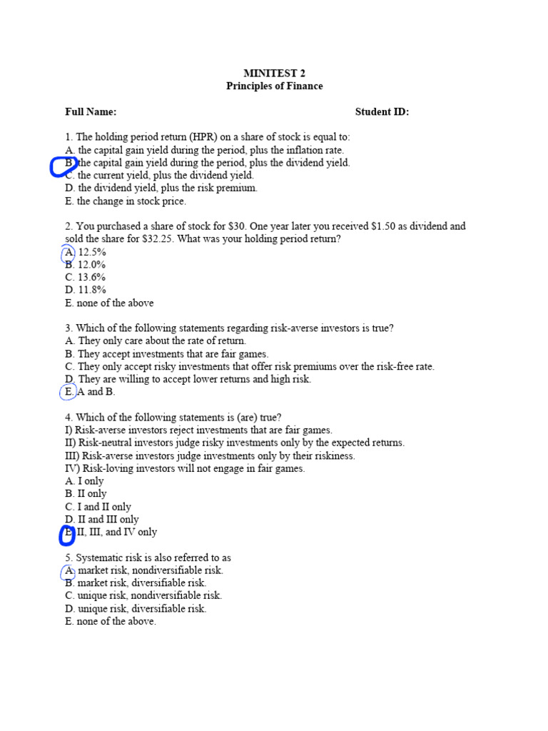 Chapter 4 - MCQs | PDF