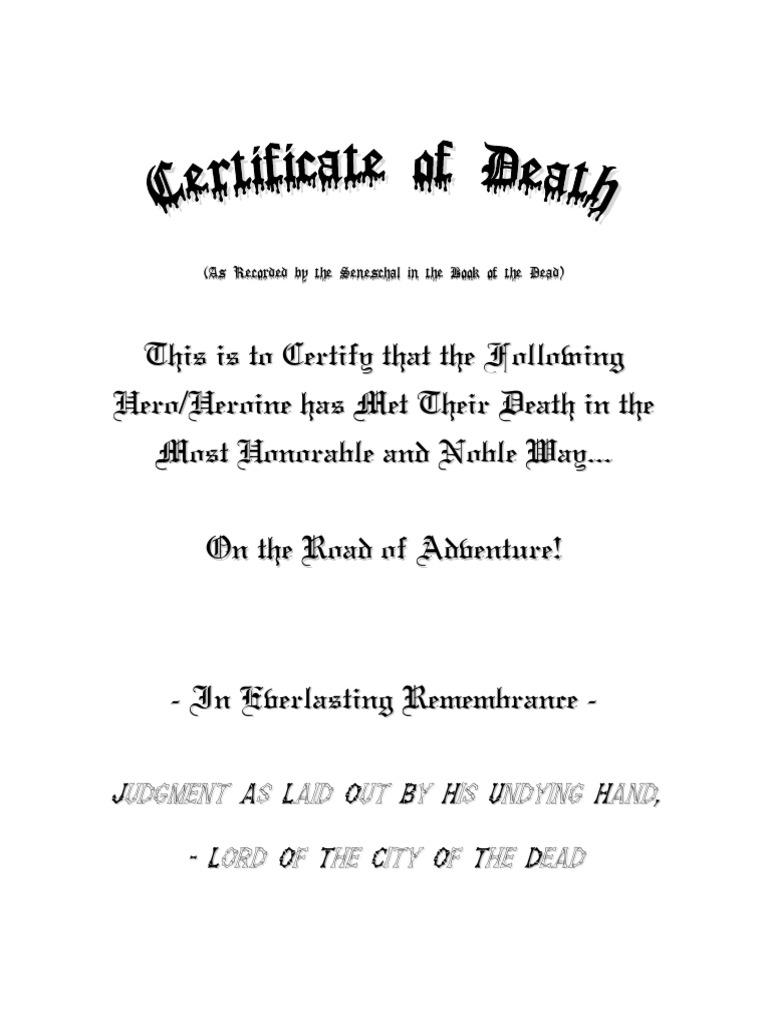 FR Certificate of Death | PDF