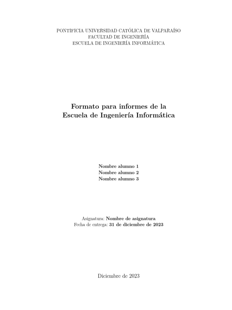 Formato Inf Pucv | PDF