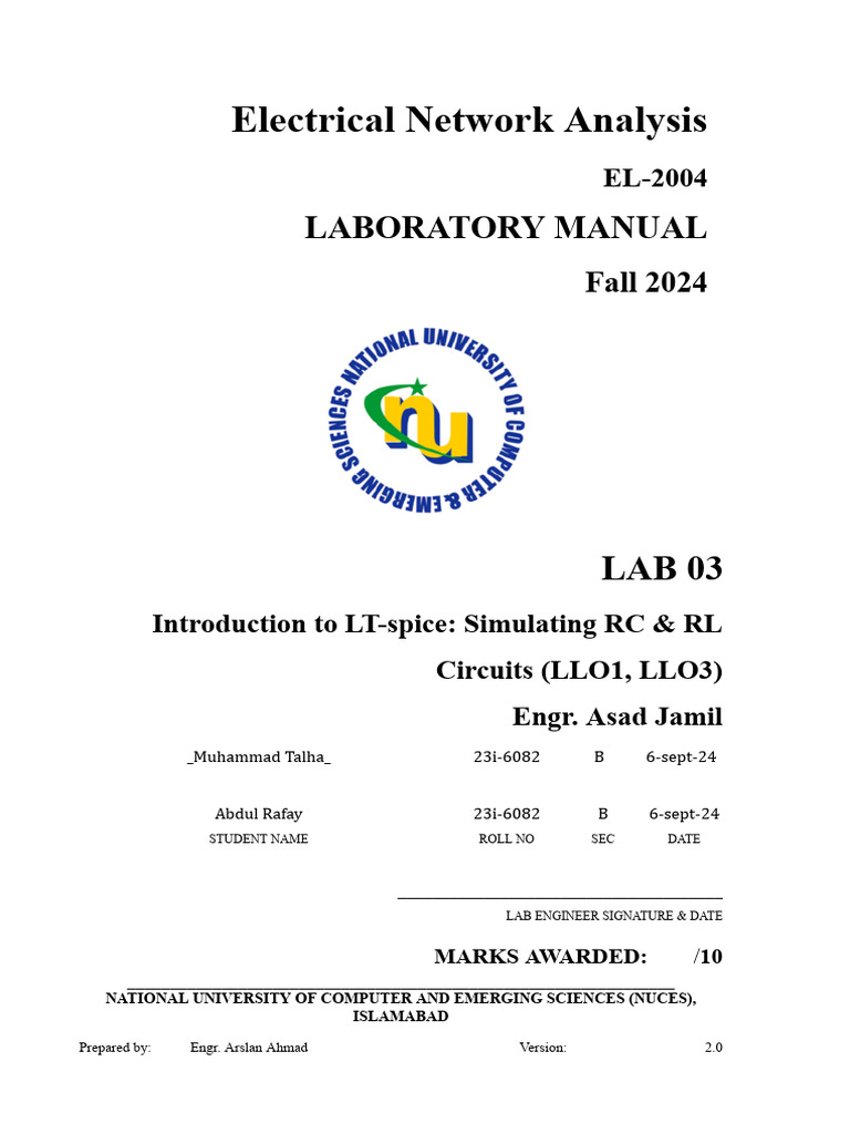 ENA FA24 Lab 03 - Submission Report | PDF