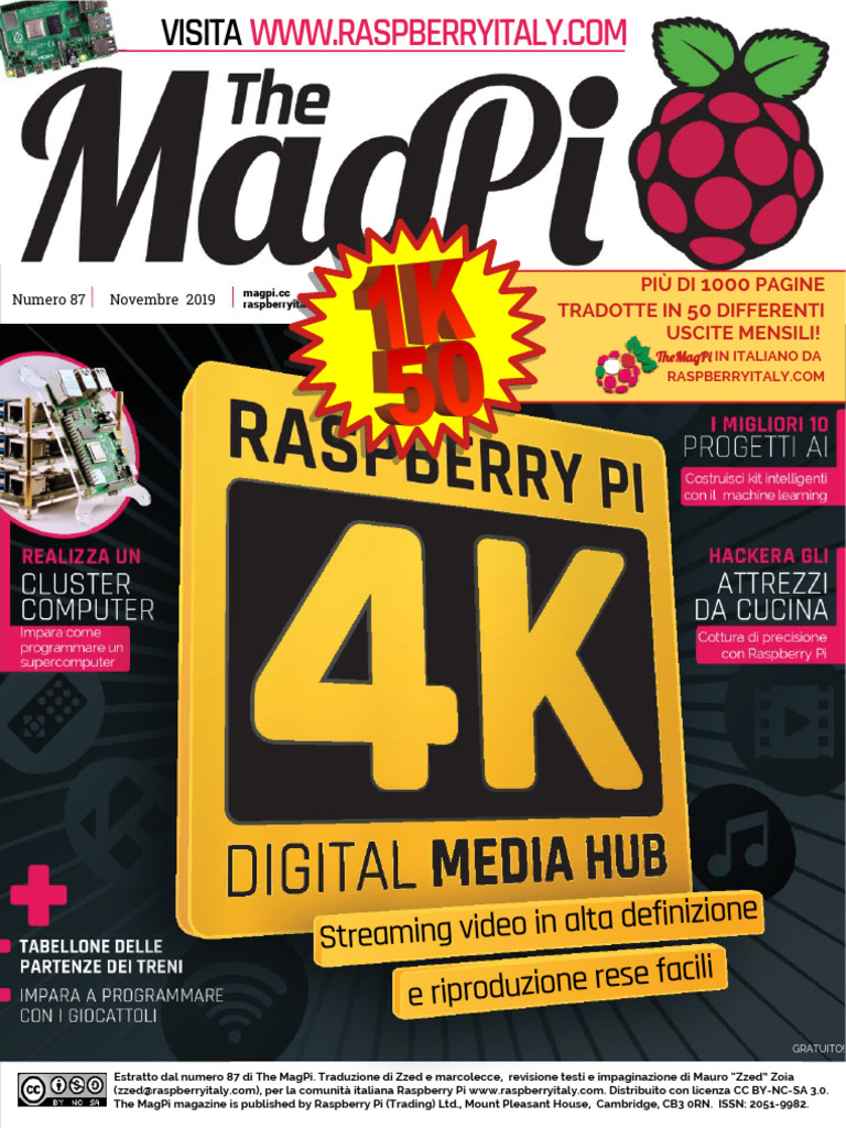 MagPi87 ITA Raspberry Pi 4K Digital Media Hub-Raspberryitaly | PDF