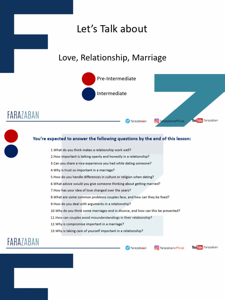 Let's talk about - Love, Relationship, Marriage | PDF
