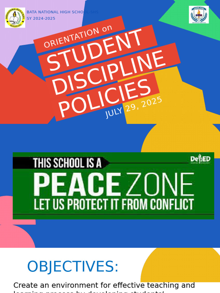 SHS Student Discipline Policies | PDF | Disciplines | Fraternities And ...