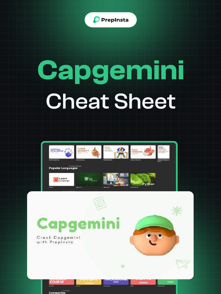 Capgemini Cheatsheet | PDF