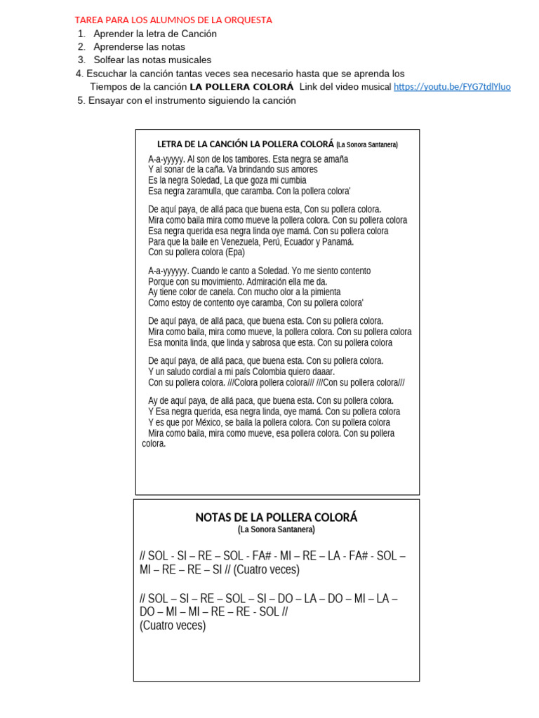 La Pollera Colorá | PDF