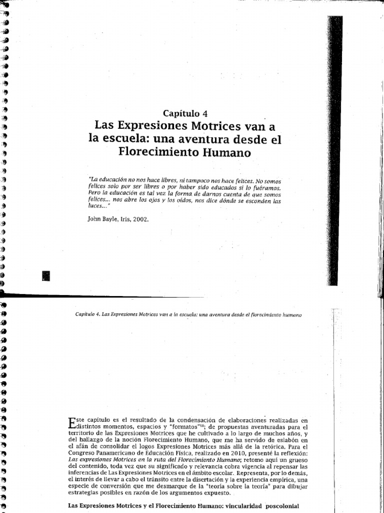 Capitulo 4 Las Expresiones Motrices Rubiela Arboleda | PDF