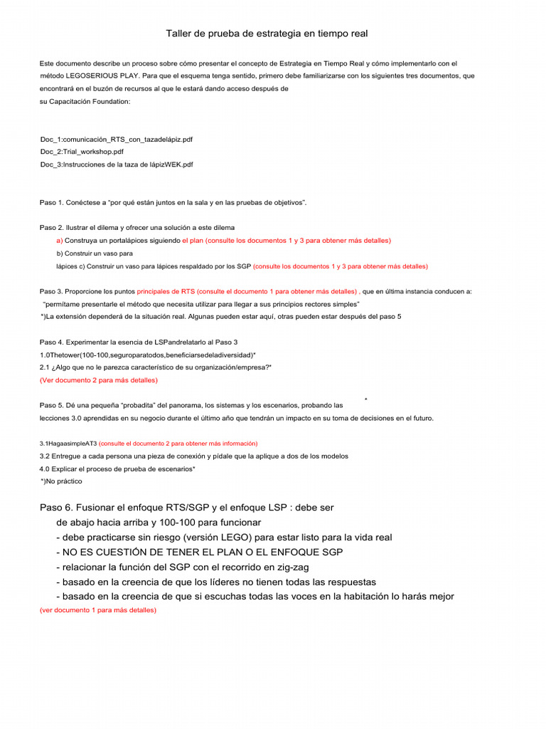 RTS Trial Workshop Outline | PDF | Computers