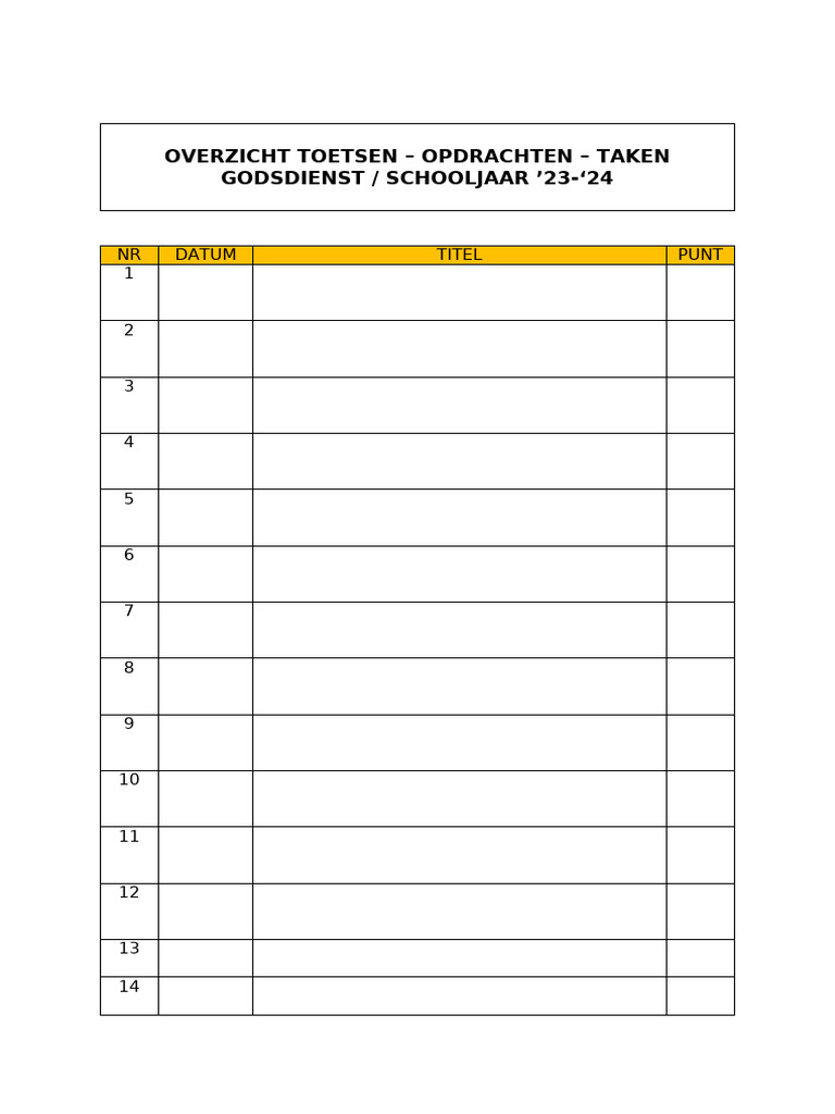 Overzichtsblad Toetsen en Taken 23-24 | PDF