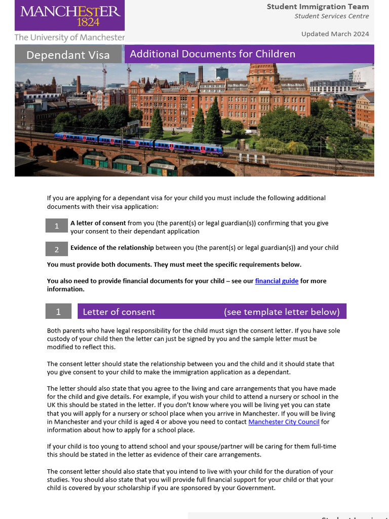 Child Dependant Visa Guide | PDF | Parent | Legal Guardian