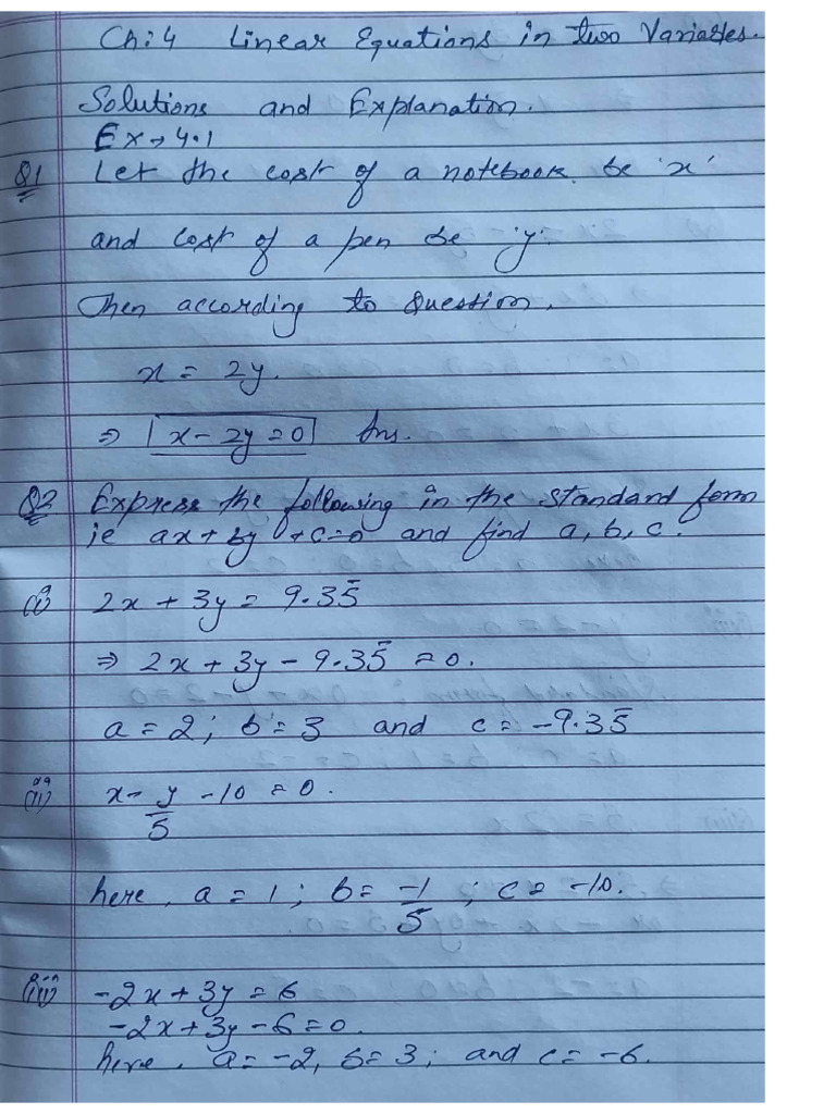 CH 4, Answer Key | PDF