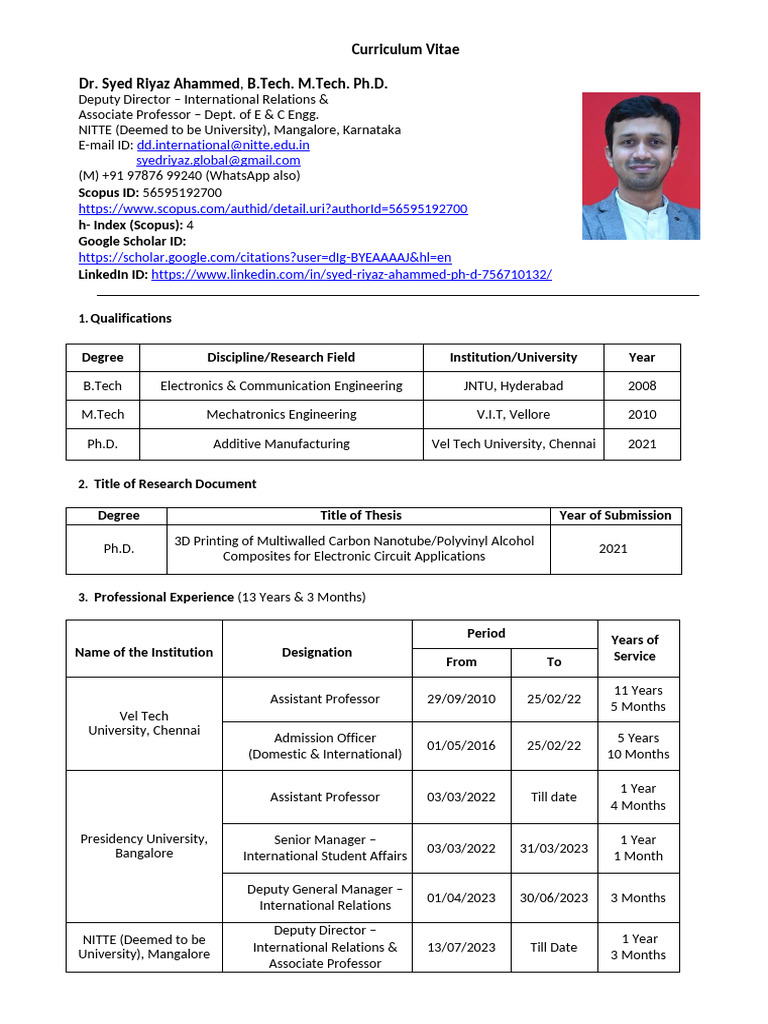 Syed Short_CV_Sep. 2024 | PDF