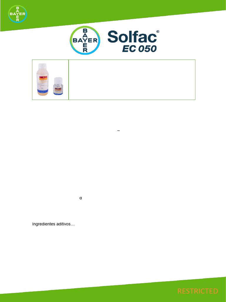 Solfac Ec 050 | PDF