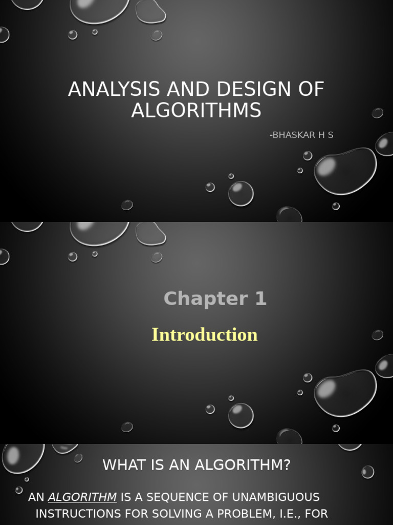 U1 - Introduction | PDF | Algorithms | Teaching Methods & Materials
