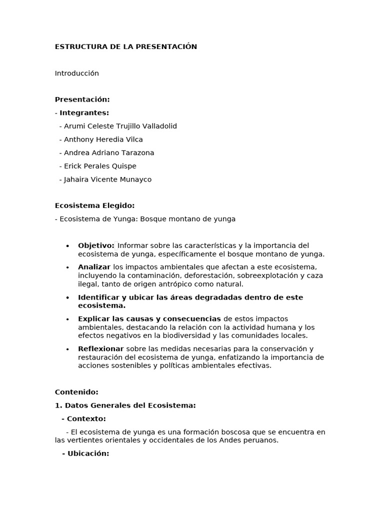 Guion Medio y Ambiente Video-Ingeniería de Sistemas - UTP-2024 | PDF ...