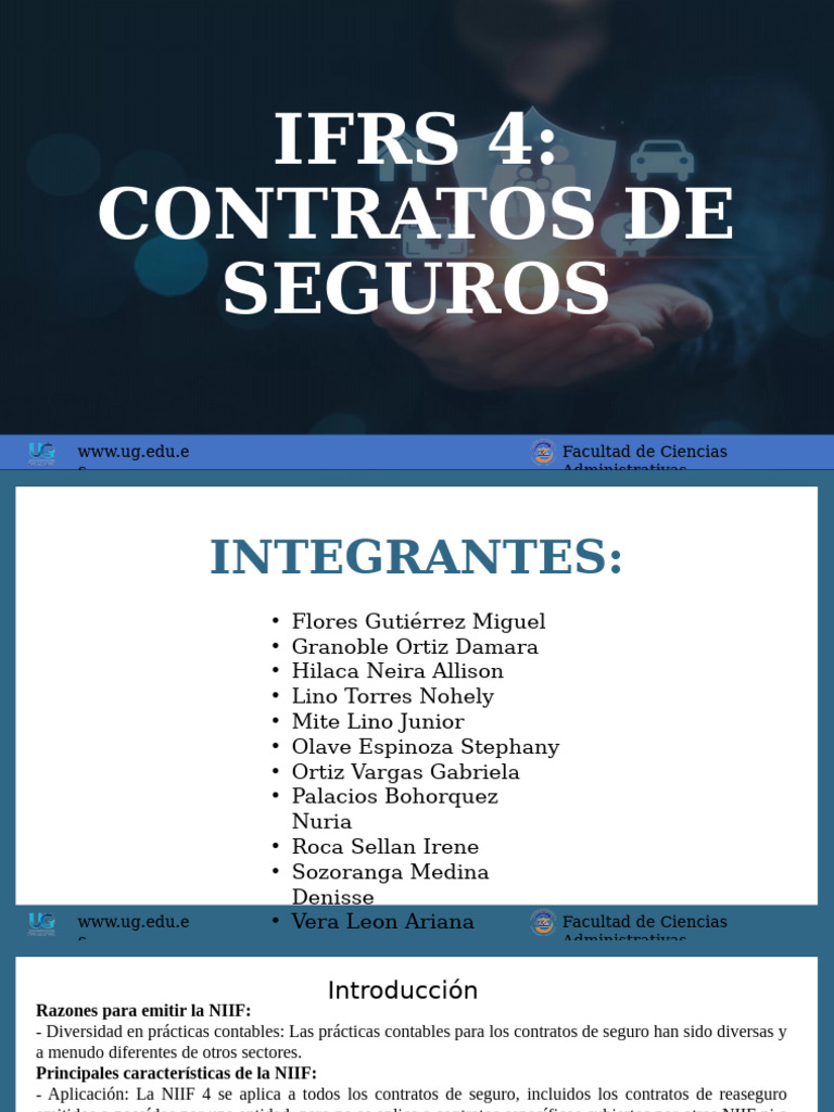 IFRS 4: Guía para Contratos de Seguros | PDF | Seguro | Reaseguro