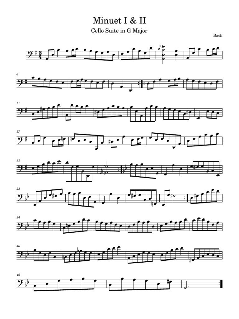Minuet I & II | PDF
