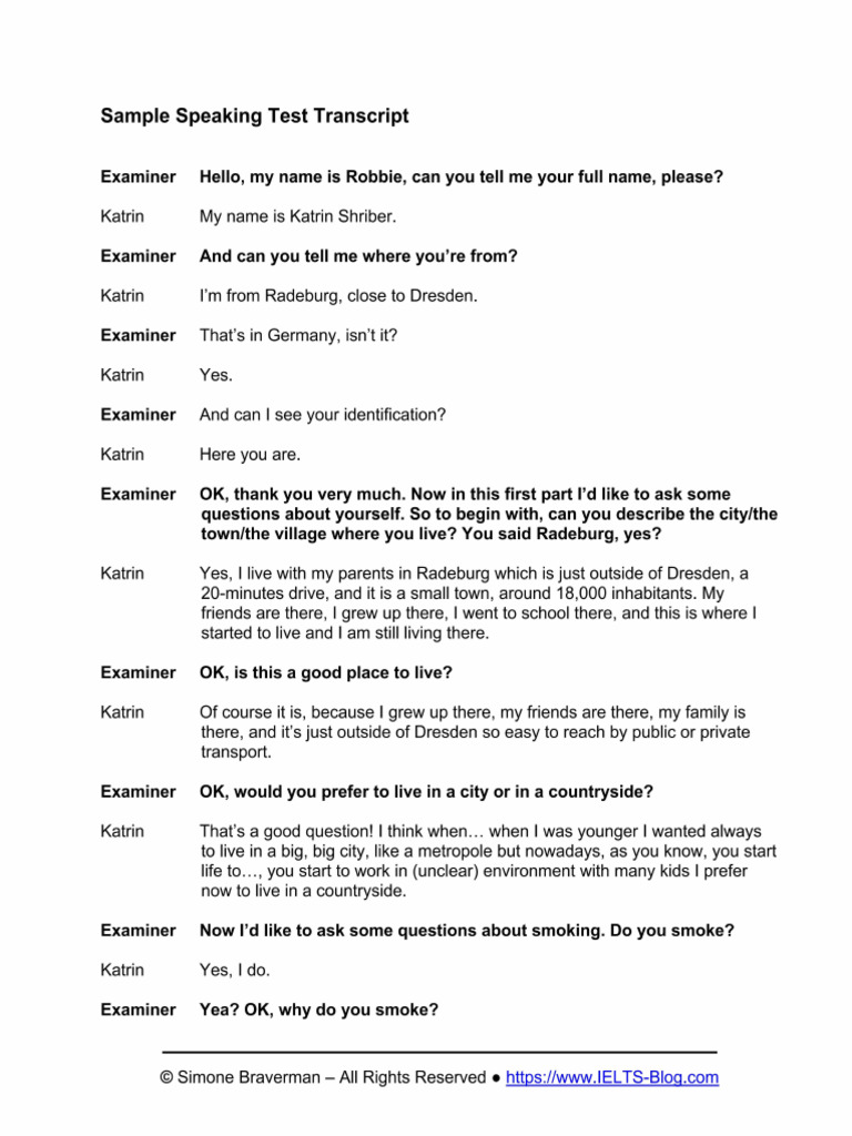 speaking-test-transcript-ielts-blog | PDF