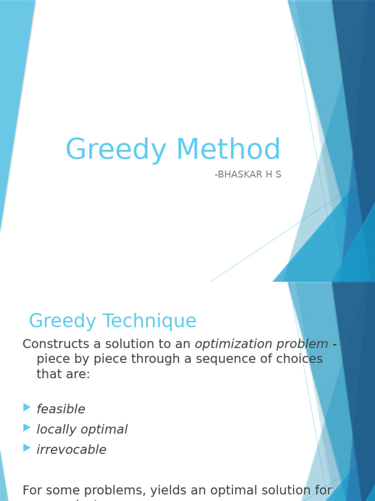 U3 - Greedy Technique | PDF | Code | Algorithms