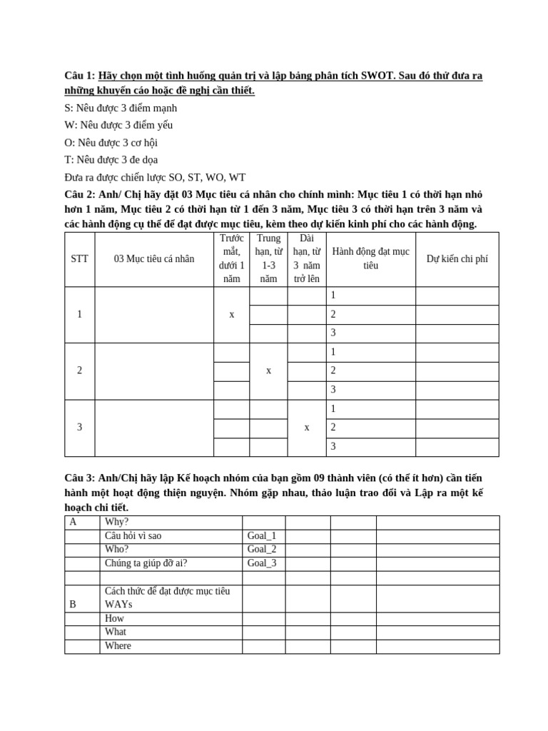 Đáp Án CLO3 | PDF
