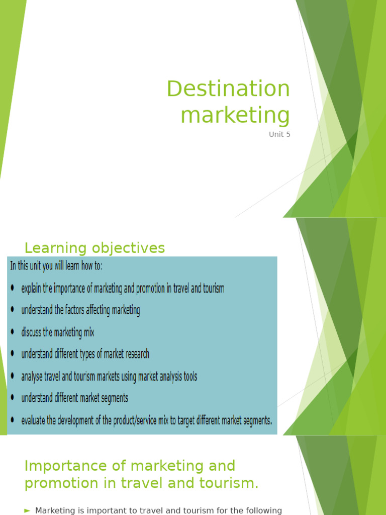 Destination Marketing | PDF