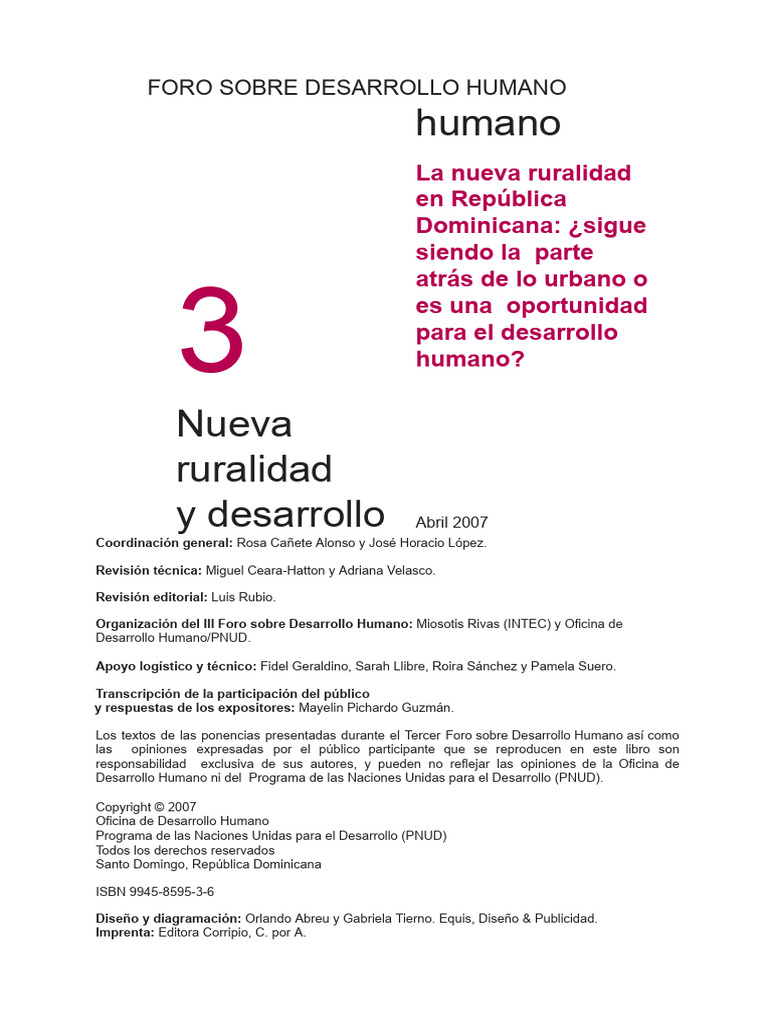 Artículo Rur-Urb - Lectura No. 5 | PDF