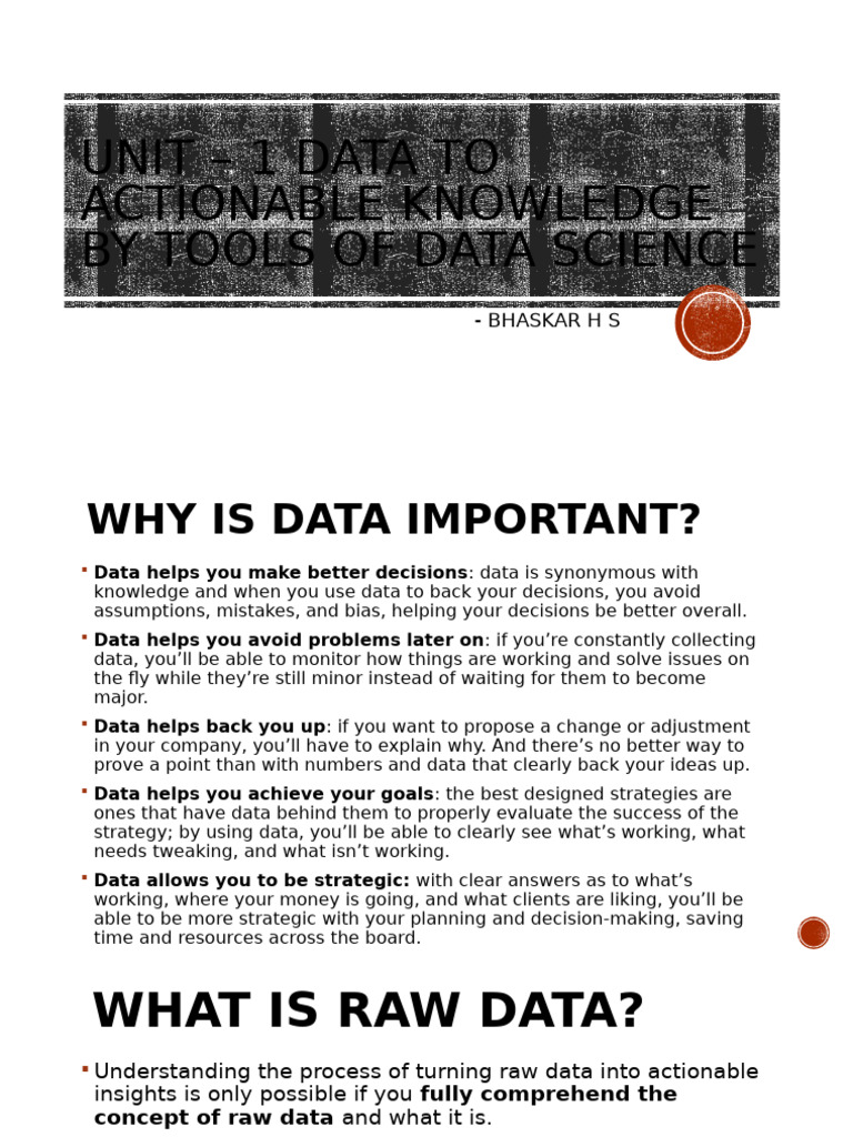 Unit 1 - Data Scientist tool box | PDF