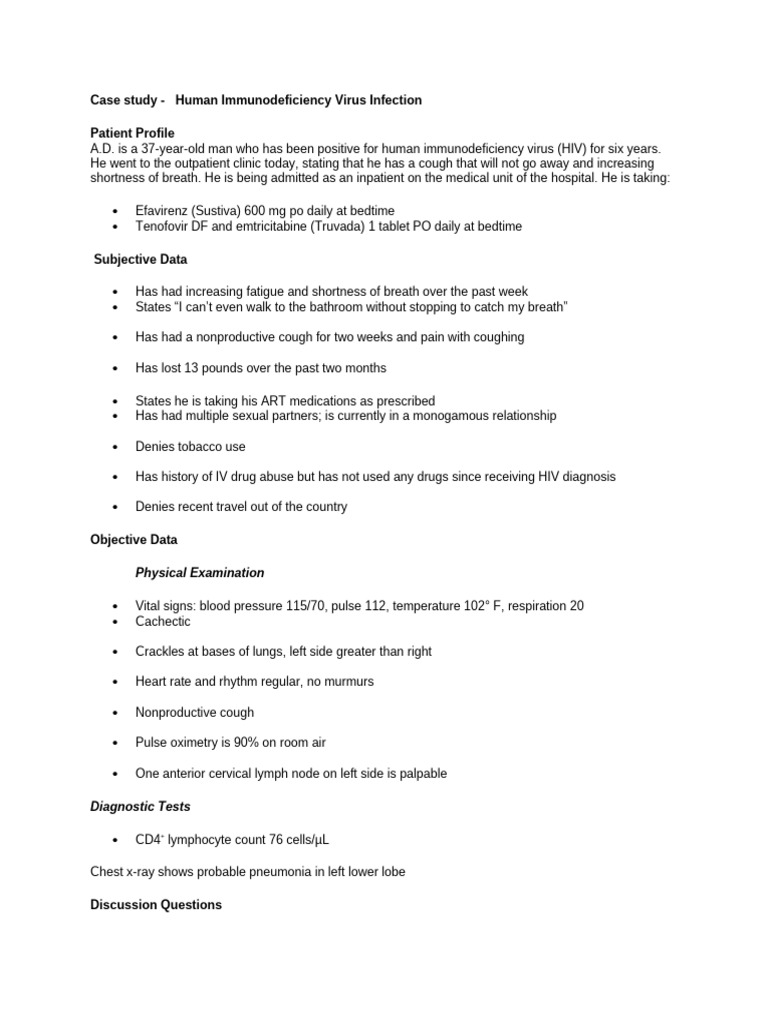 HIV case study-1 | PDF