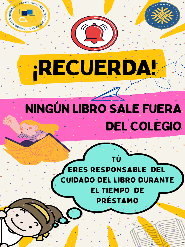 Afiche - NO RETIRAR LIBROS DE BIBLIOTECA | PDF