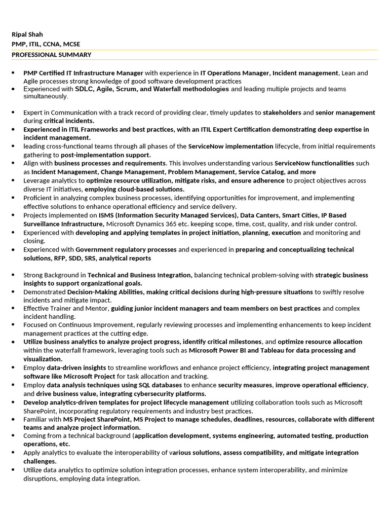 Candidate Resume | PDF