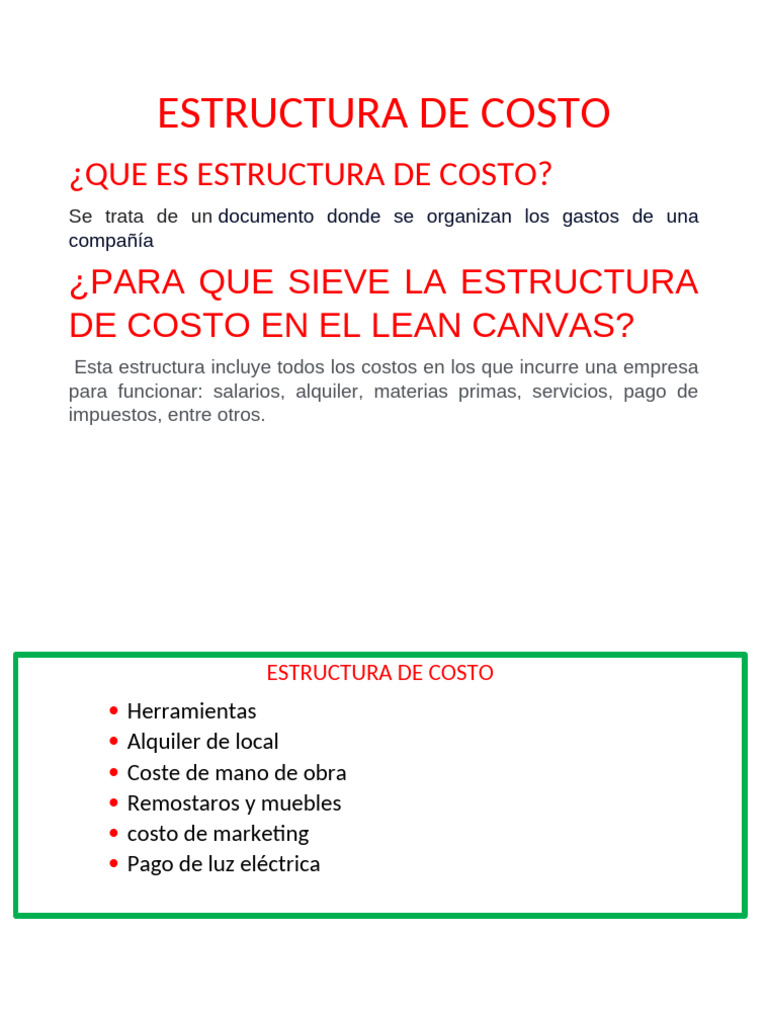 Estructura de Costo Angelo 2a | PDF