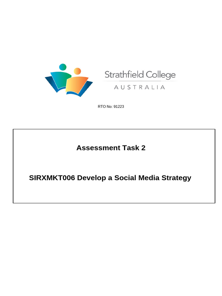 SIRXMKT006 Task 2 | PDF
