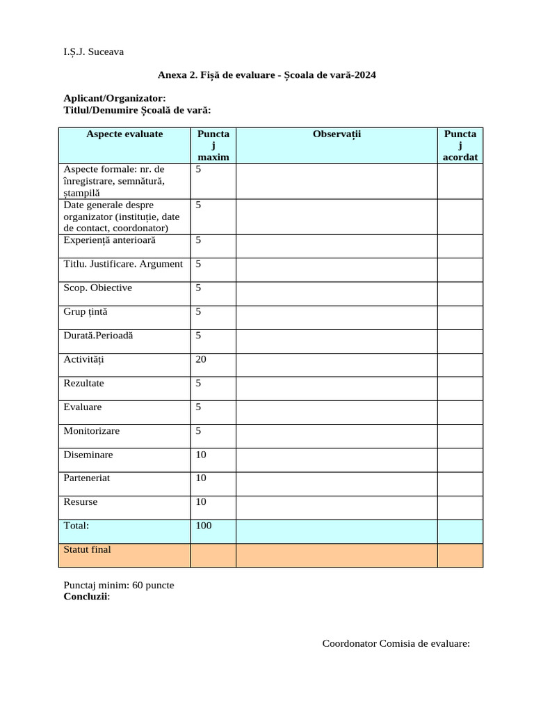 Fisa de evaluare_SV_24 | PDF