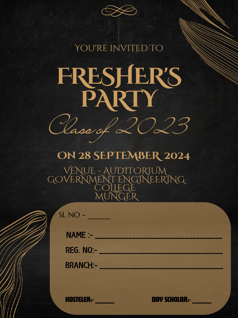 Fresher Invitation | PDF
