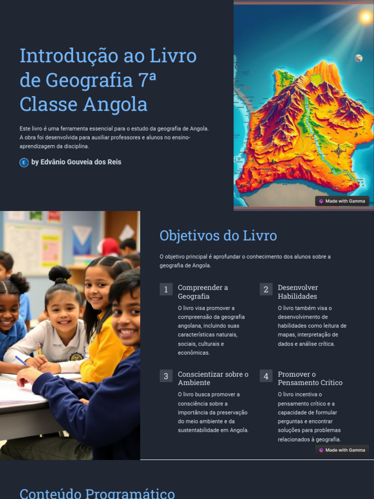 Introducao Ao Livro de Geografia 7a Classe Angola | PDF