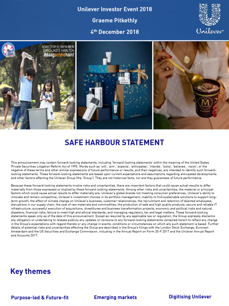 Unilever Strategy | PDF