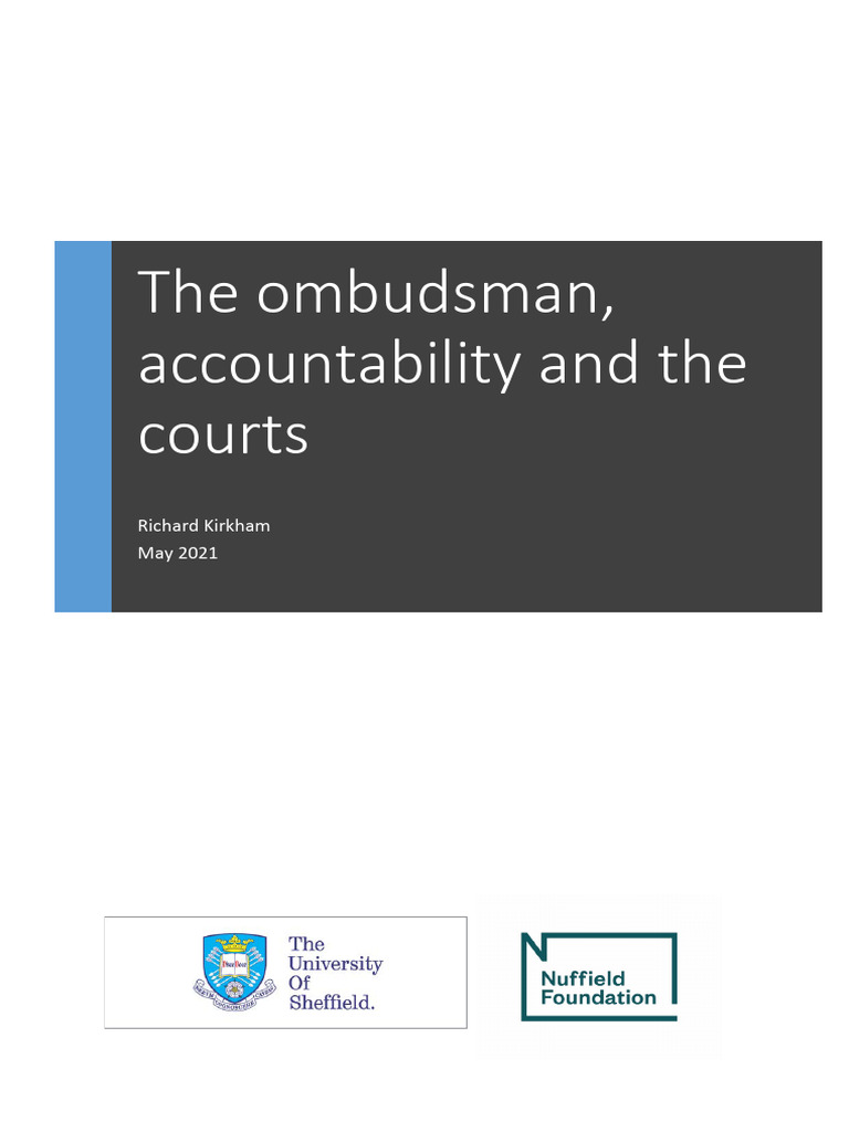 Nuffield Foundation Final Report - 2021 | PDF | Case Law | Lawsuit