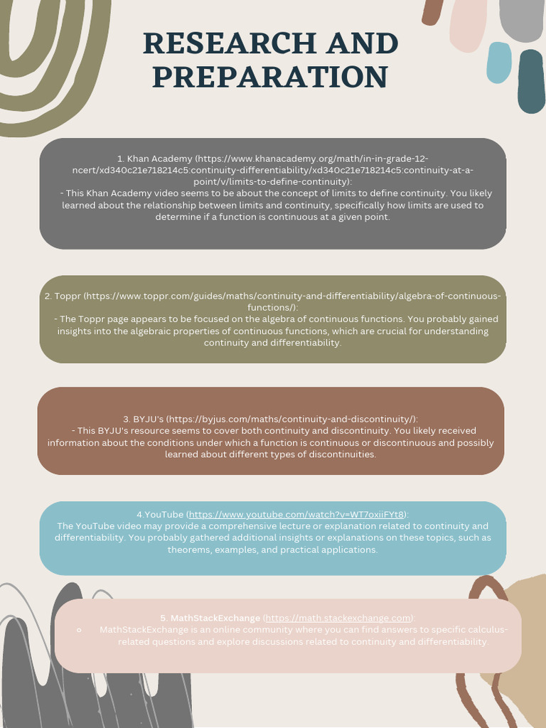 (Research and Preparation) WORKSHEET | PDF