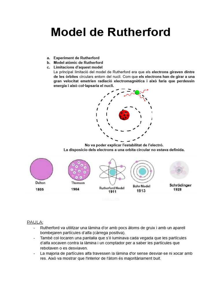 Model de Rutherford | PDF