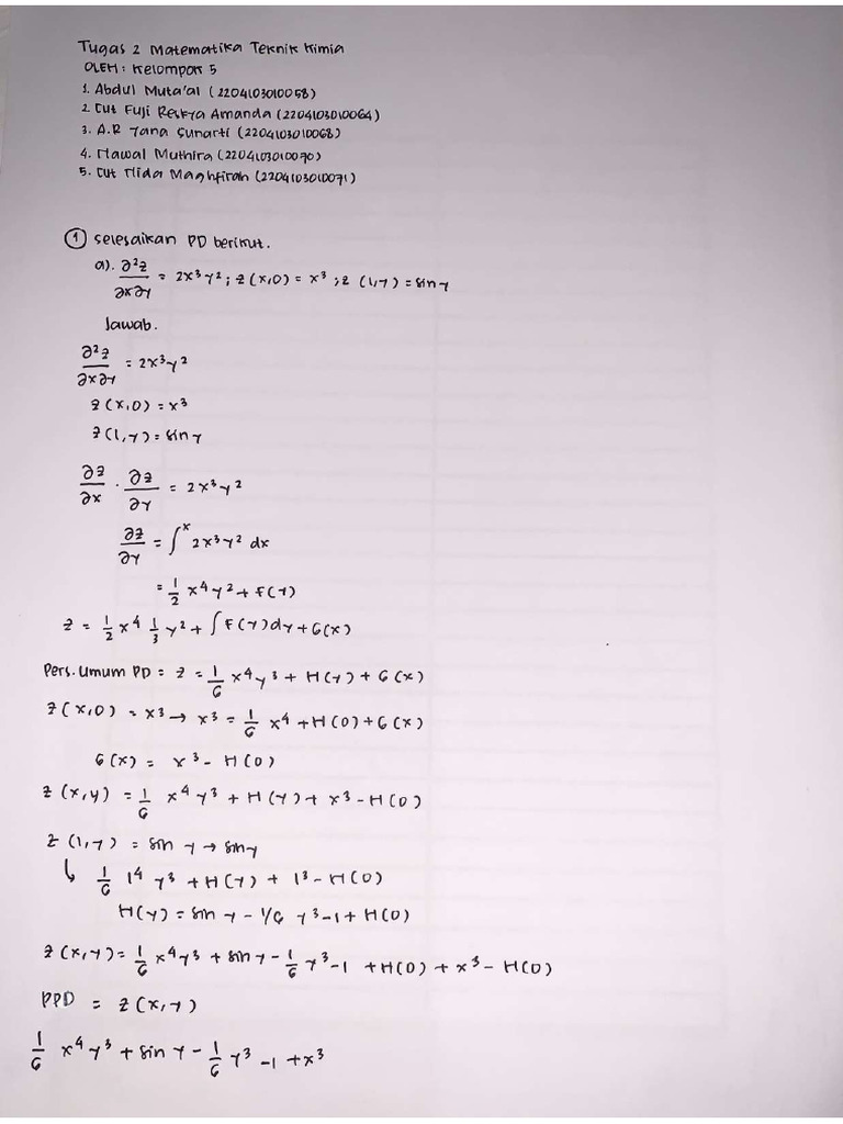Tugas 2 Matek - Kelompok 5 | PDF