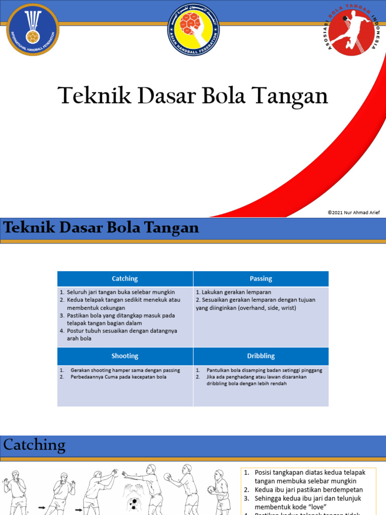 03 Teknik Dasar Bola Tangan | PDF